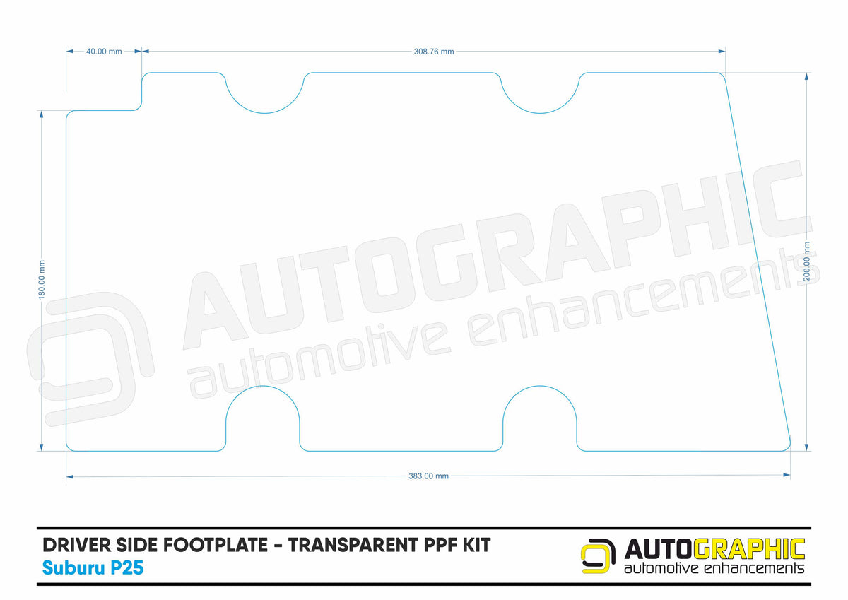 SUBARU Prodrive P25 PPF Kit for Footplate for Carbon Plate – Auto Graphic