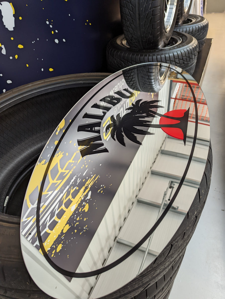 MALIBU RUM Mirror Sign - Pub & Bar - Auto Graphic
