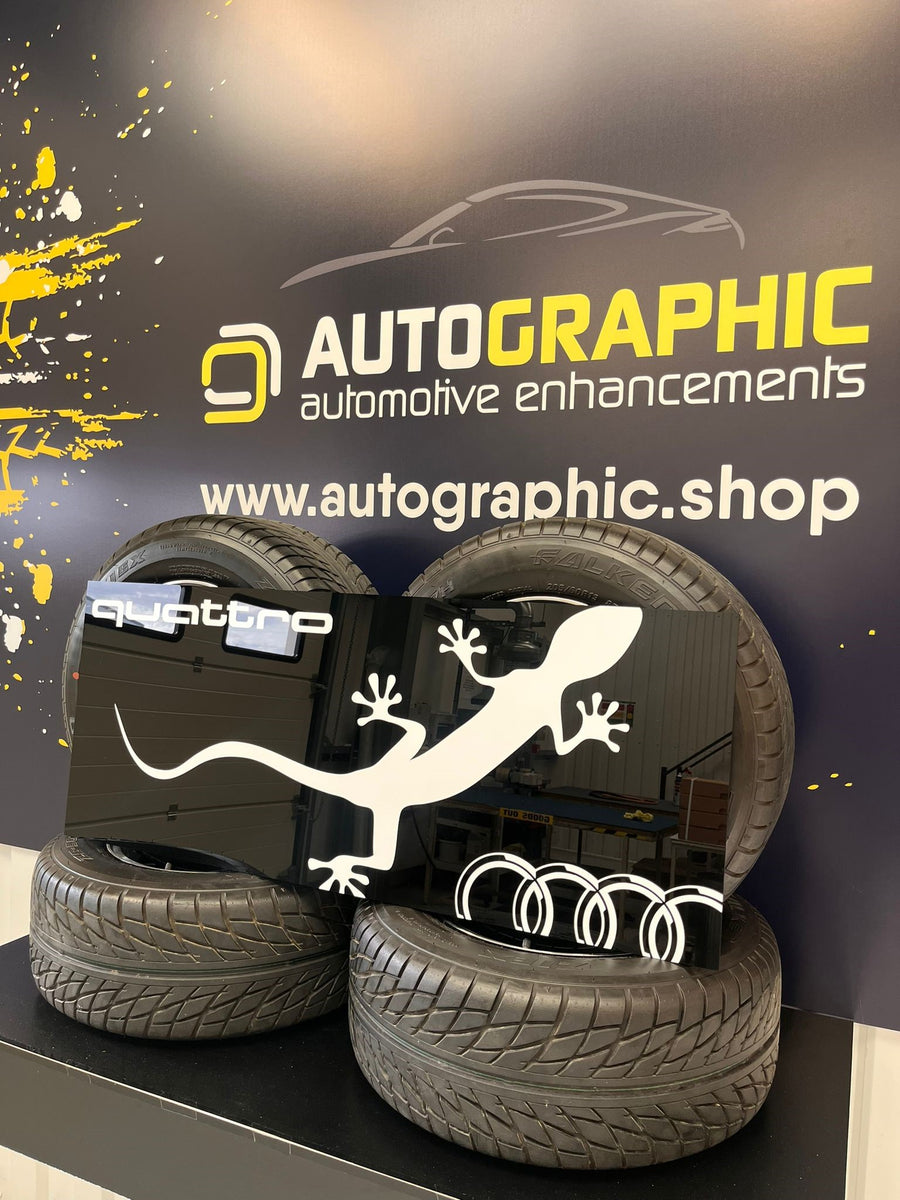AUDI Quattro Sign - Car Brand Signs - Auto Graphic