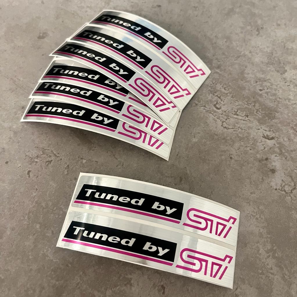 SUBARU Tuned by STI Decal - OEM Decal - Auto Graphic